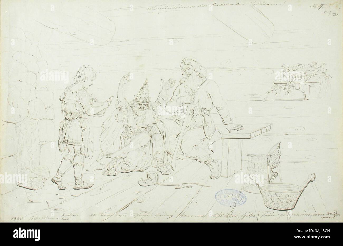 Robert Wilhelm Ekman’s 1860 drawing, 'The Knee is Healed,' illustrates ...