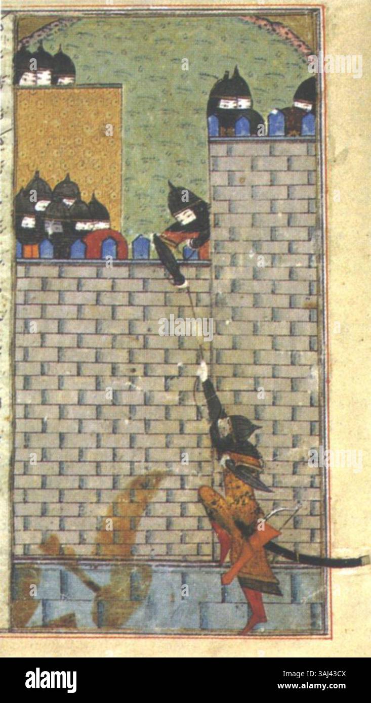 A painting from the 'Zafarnama of Ibrahim Sultan' depicts Timur's ...