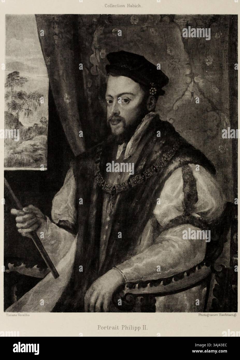 Titian’s portrait of King Philip II of Spain, painted around 1551 ...