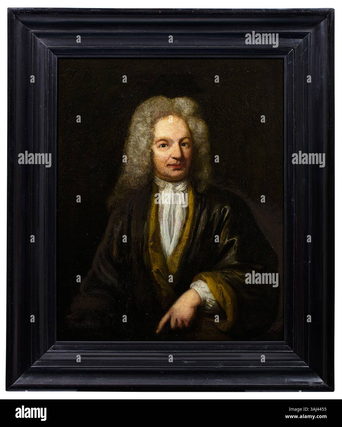 A 1740 portrait of a man, possibly Dr. Petrus Eijssonius, painted in ...