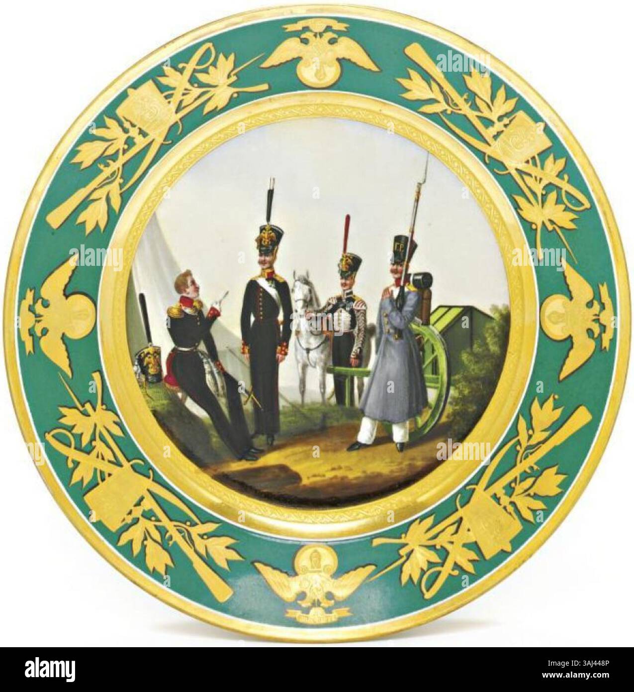 This porcelain plate, made at the Imperial Porcelain Manufactory in St ...