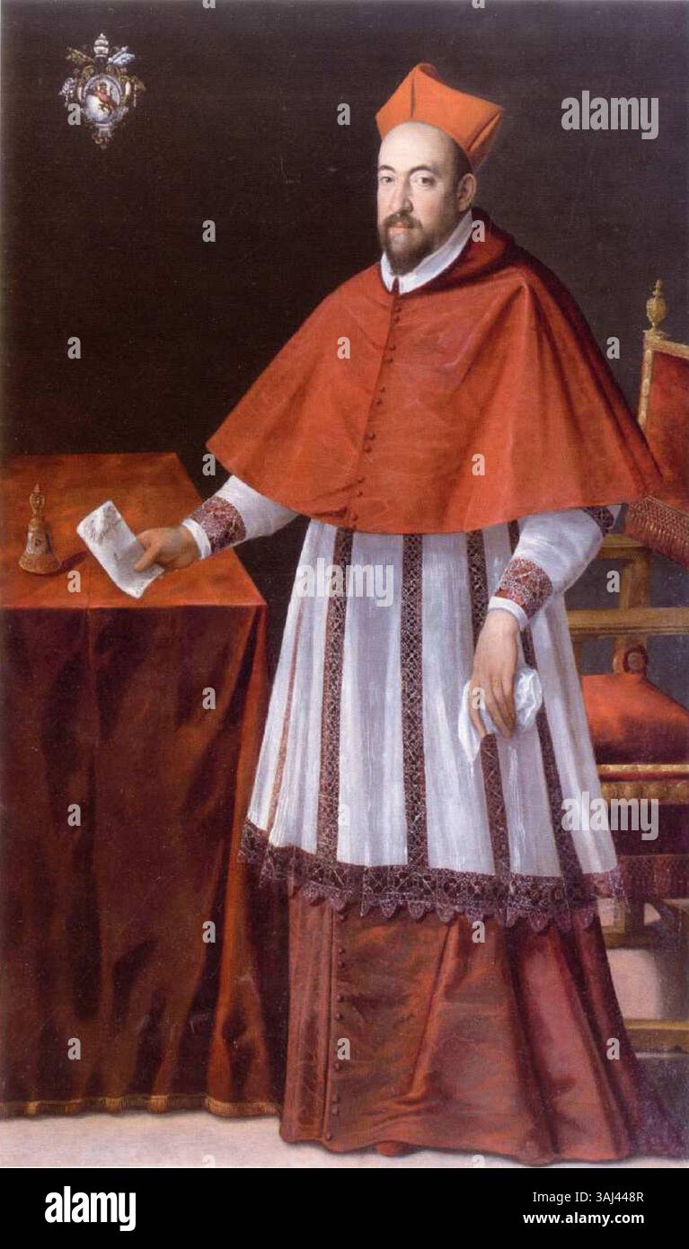 Scipione Pulzone's portrait of Cardinal Enrico Caetani (1598) captures ...