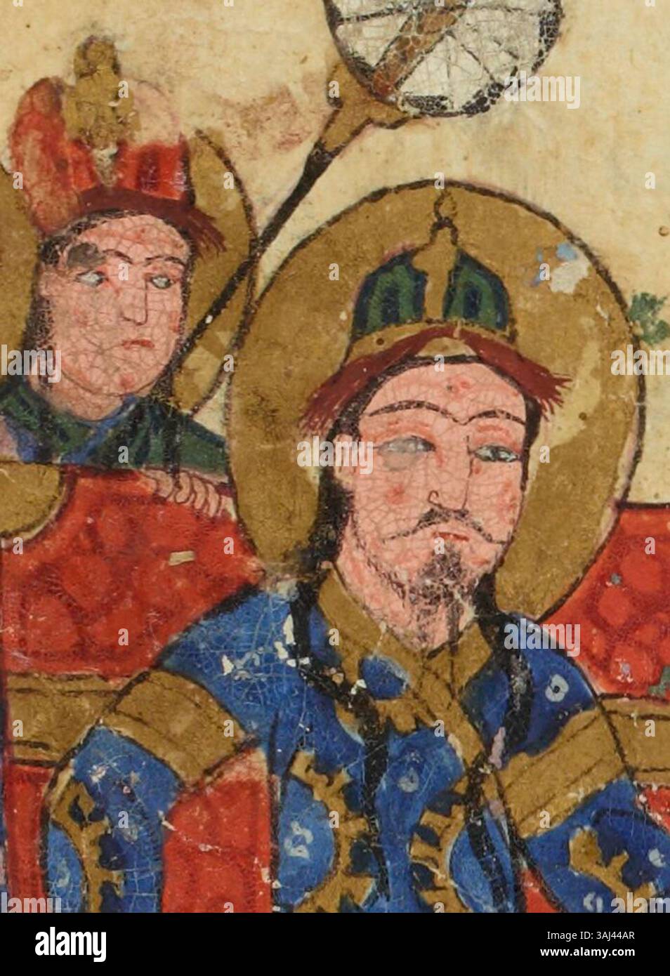 This detailed section from the Maqamat Arabe manuscript illustrates Abu ...