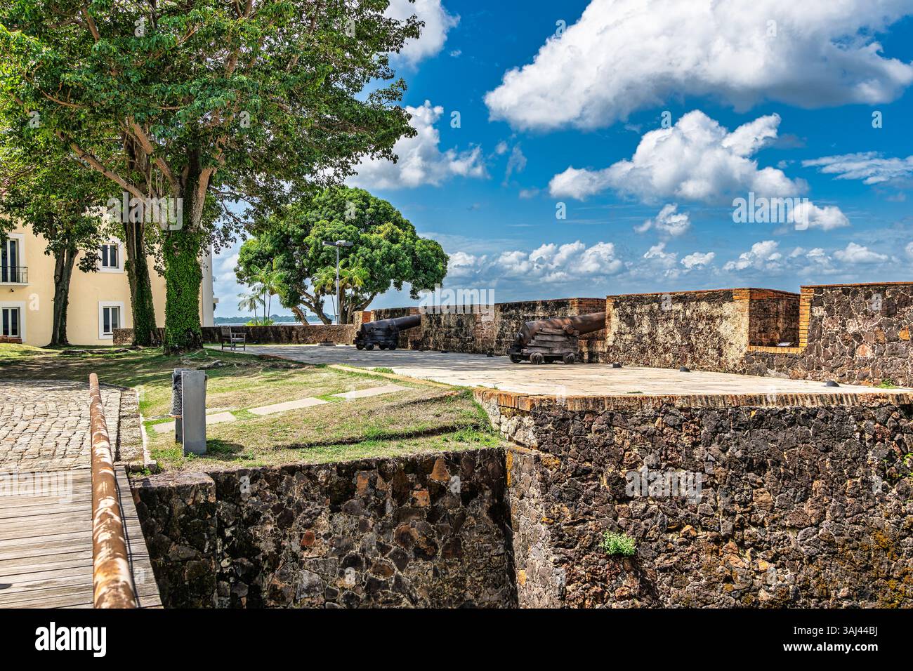 Historic fort called Forte do Presepio aka Forte Castelo do Senhor ...
