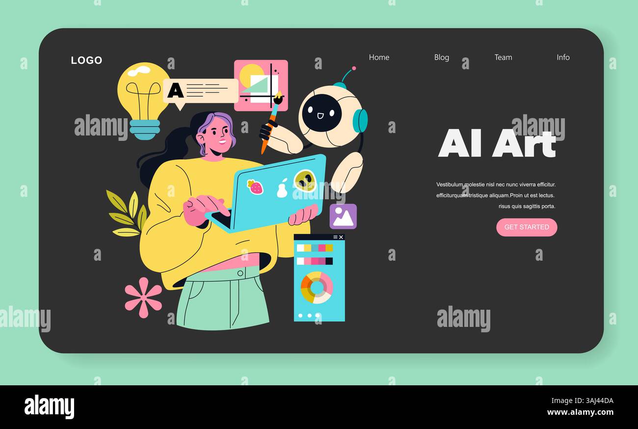 AI hobbyist engaging with digital tools showcases the fusion of ...