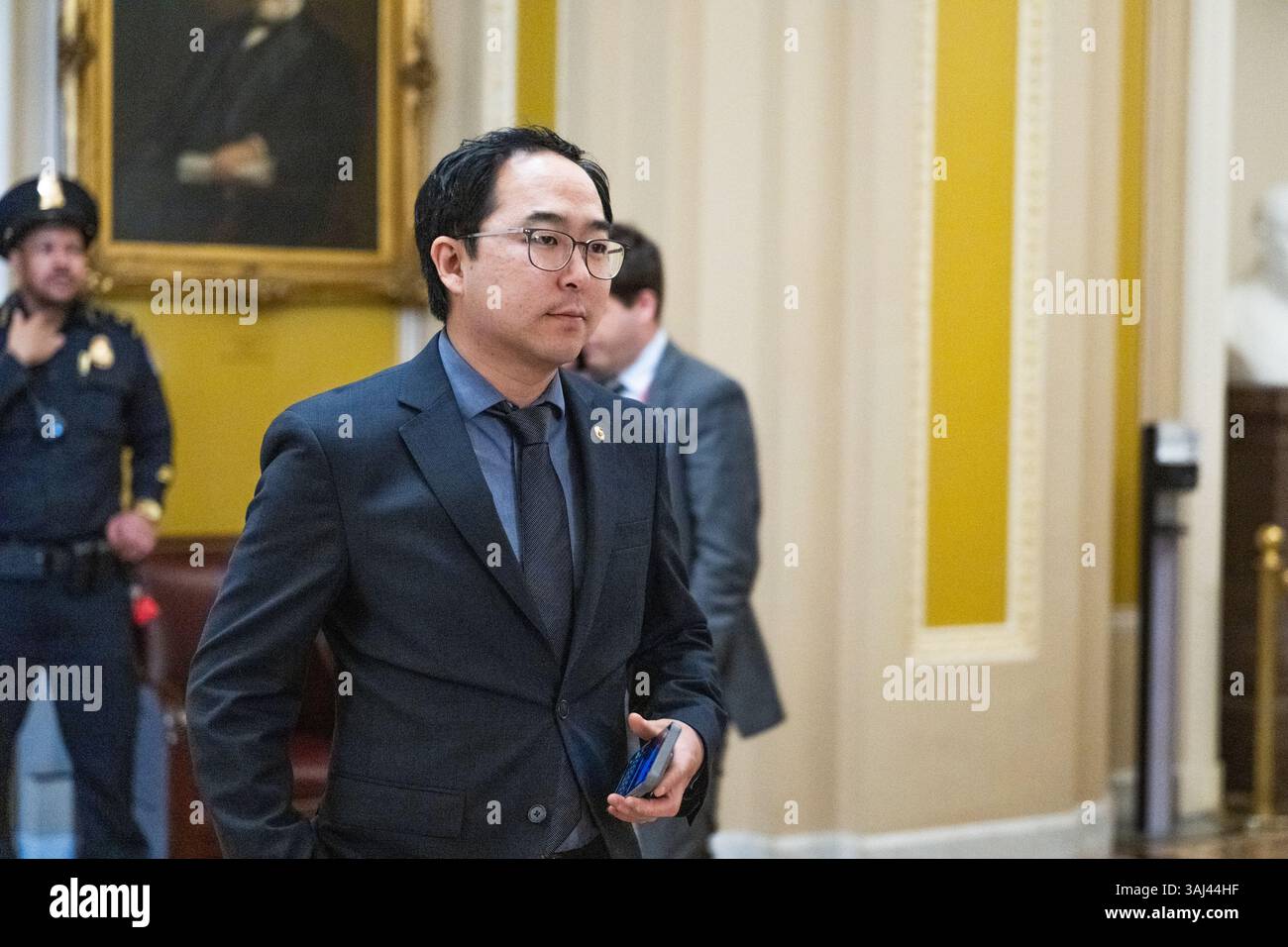 Washington, United States. 10th Apr, 2025. U.S. Senator Andy Kim, D-NJ ...