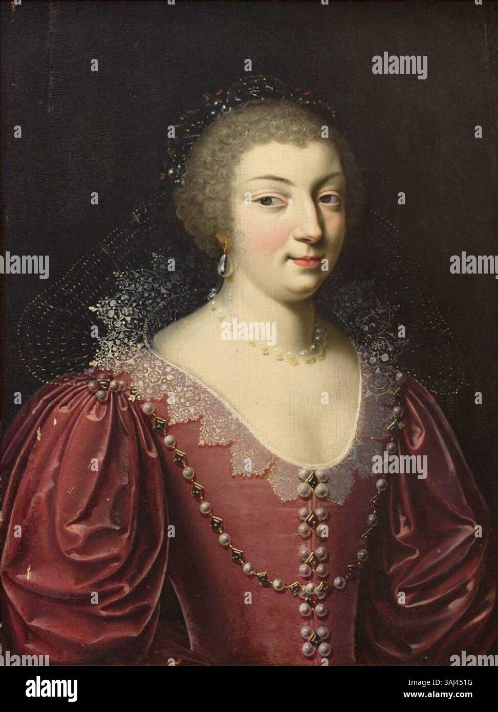 This portrait, attributed to Claude Deruet, traditionally identifies ...