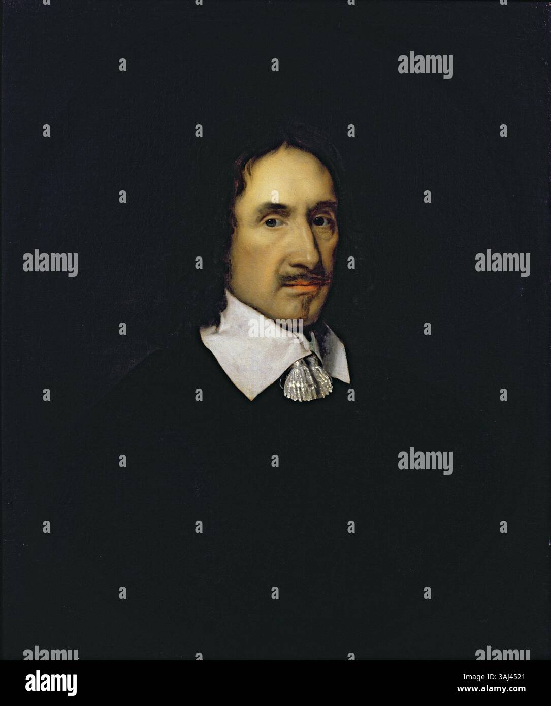 This 17th-century oil painting depicts Christopher Simpson, an English ...