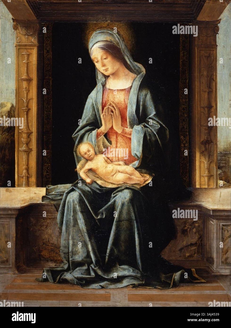 Ercole de' Roberti’s 'Maria mit dem Kind' (Madonna and Child) painted ...