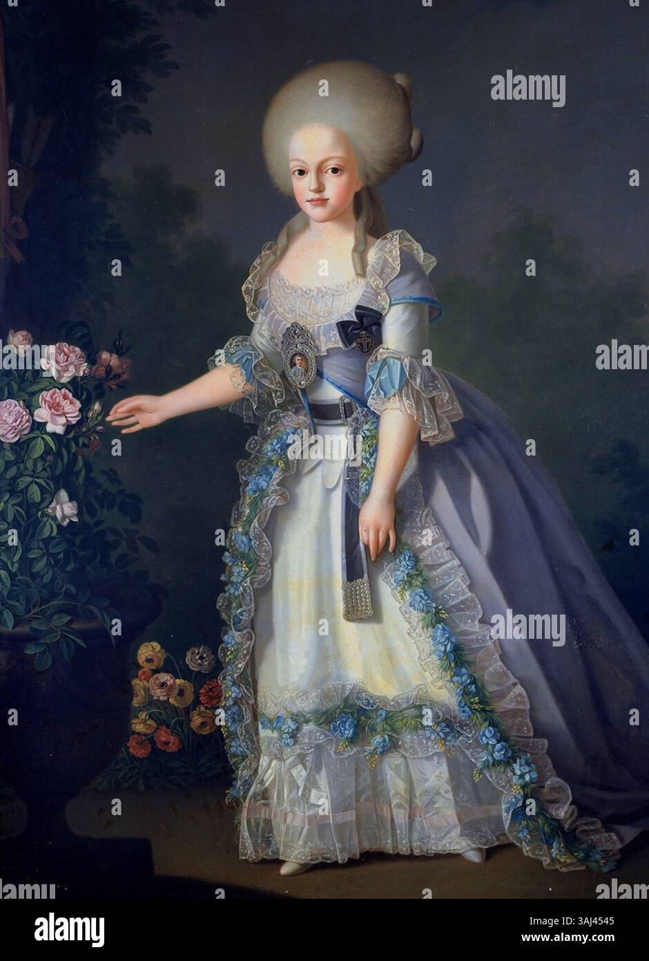 Giuseppe Troni’s 1787 portrait of Carlota Joaquina of Spain depicts the ...