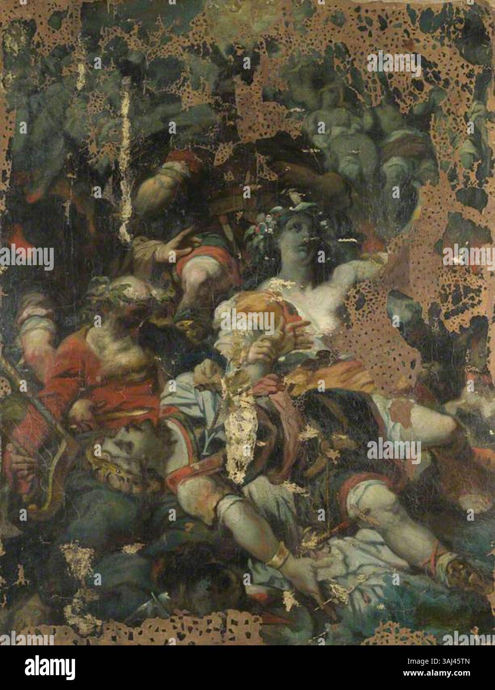 This allegorical painting, created by an anonymous French artist ...