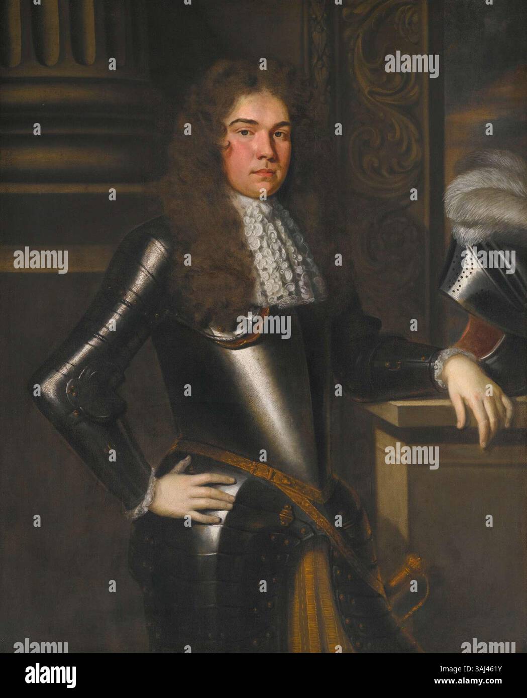 This 17th-century portrait attributed to the circle of Godfrey Kneller ...