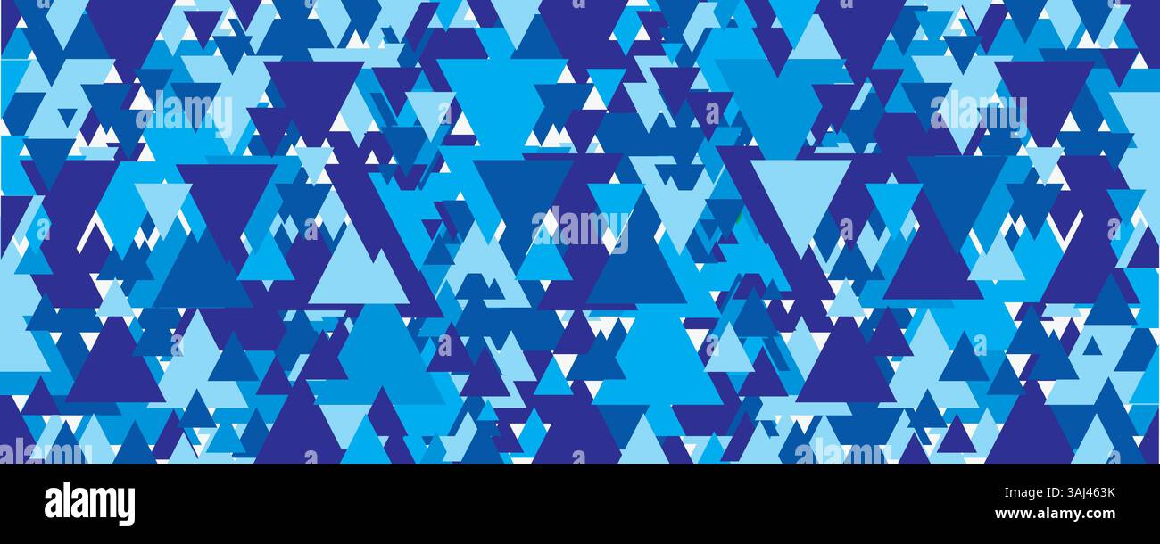 abstract blue triangle pattern background Stock Vector Image & Art - Alamy