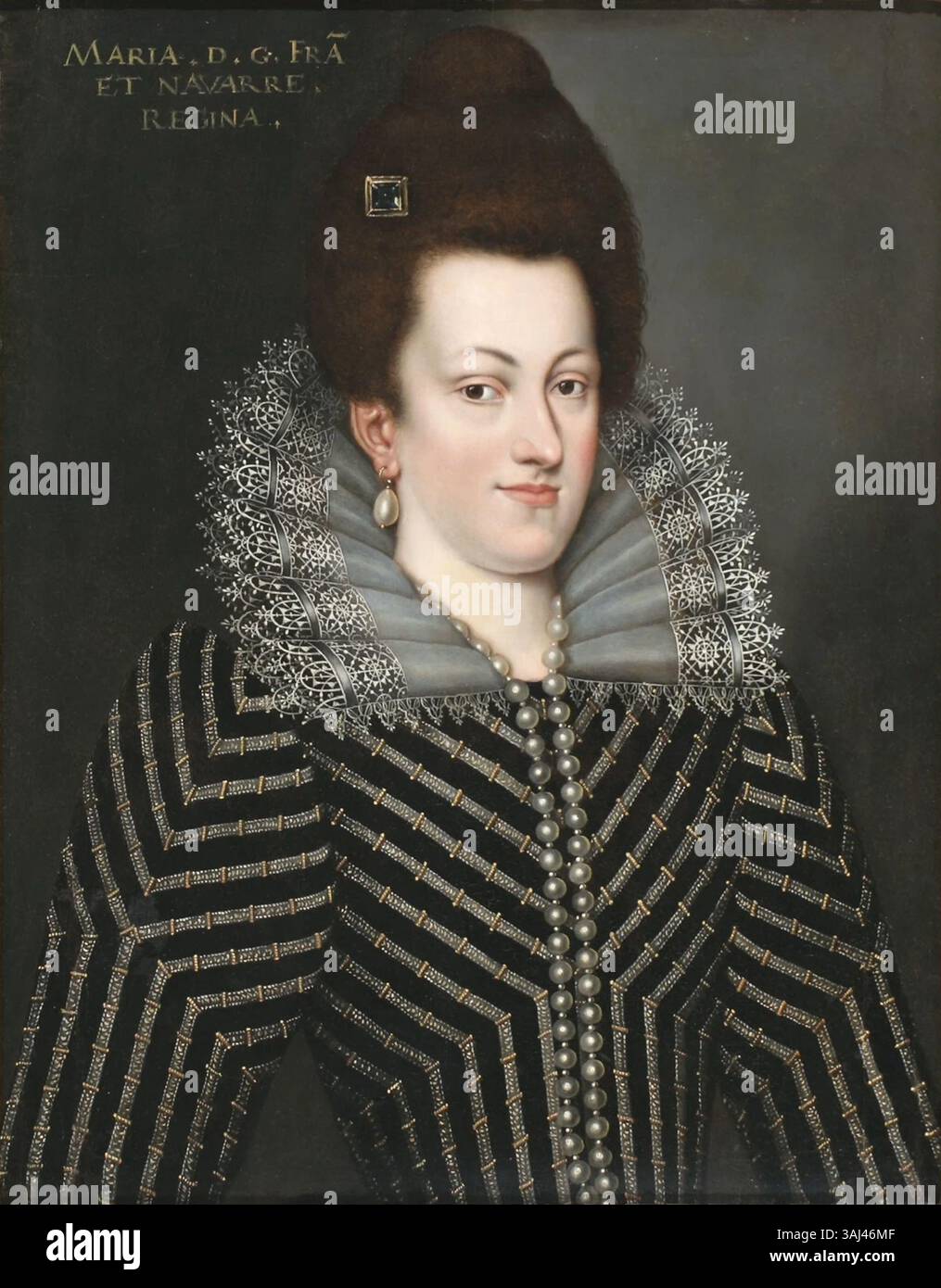 The portrait depicts Marie de' Medici (1575-1642), second wife of Henry ...