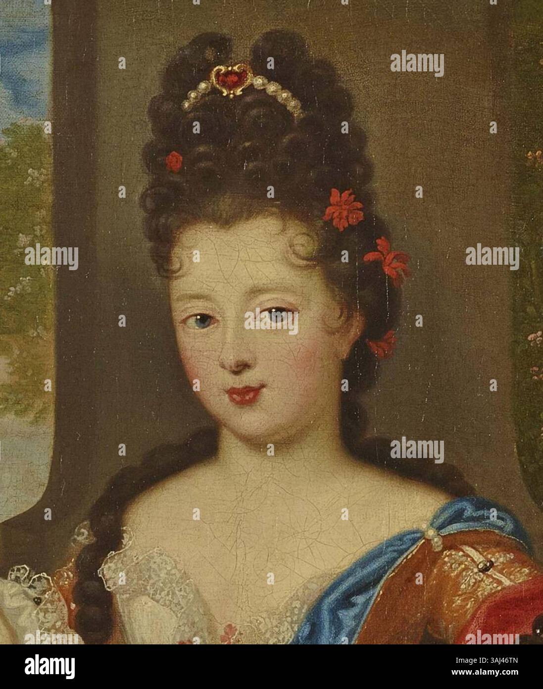 This 17th-century oil painting by Philippe Vignon depicts Louise ...