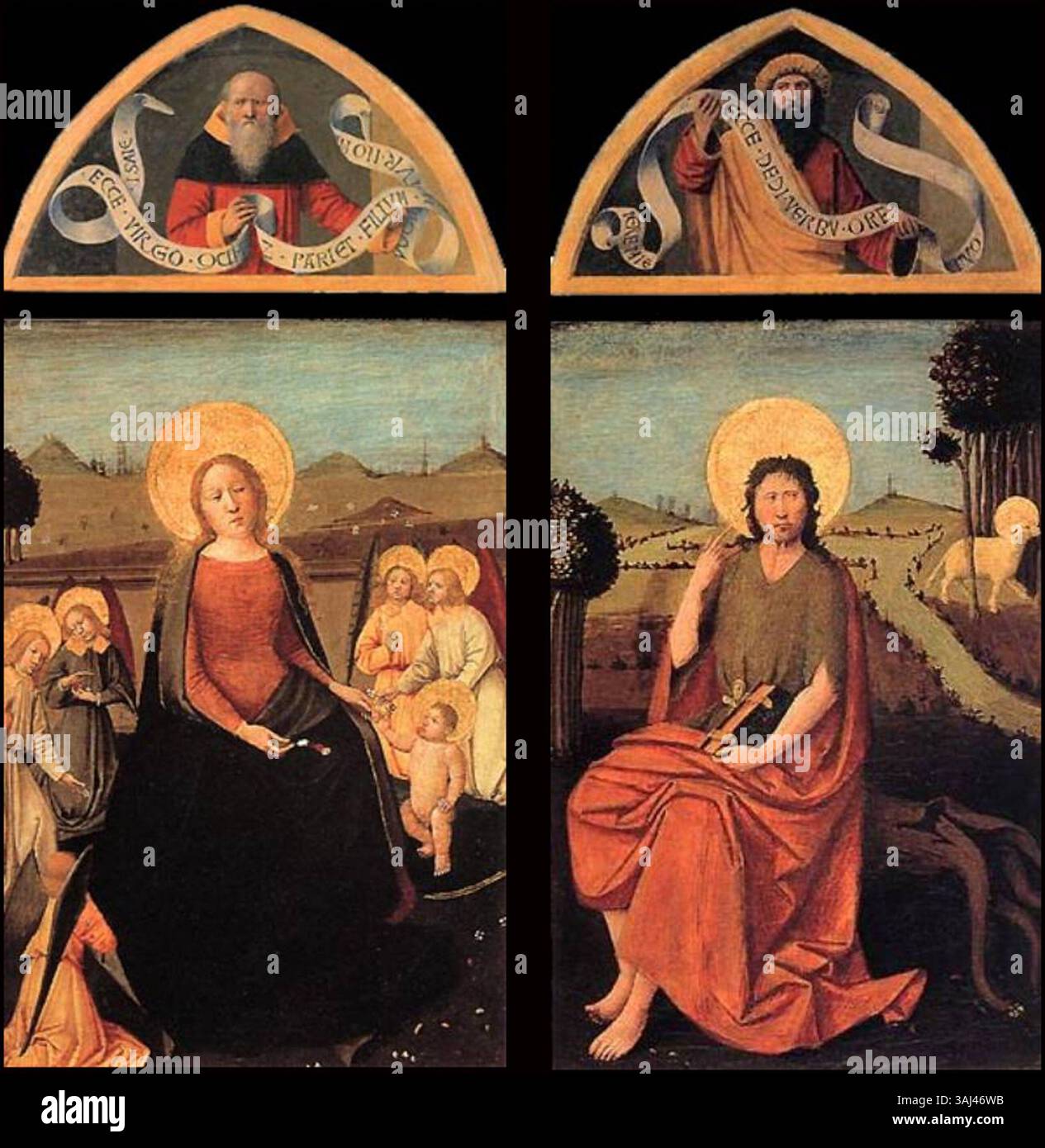 This 15th-century diptych by Enguerrand Quarton, titled 'La Vierge à l ...