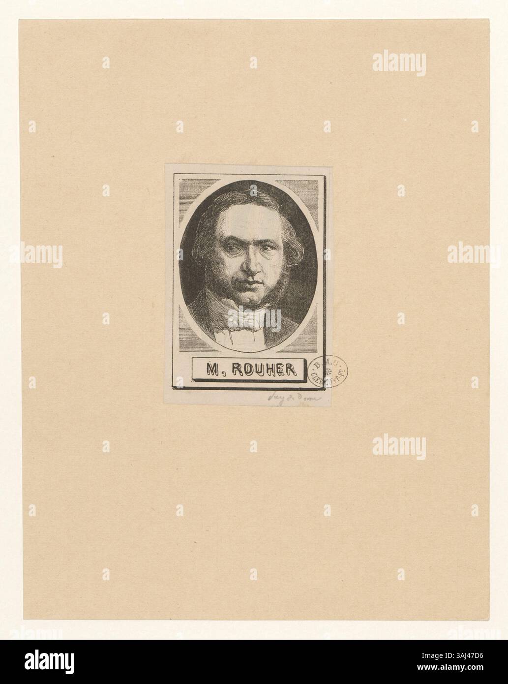 This photomechanical print of Eugène Rouher captures the French ...