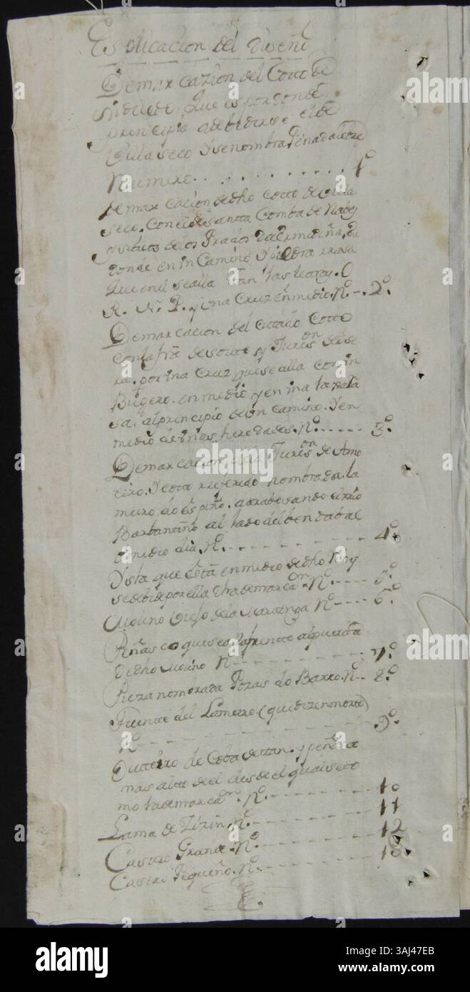 This 1773 map by Juan Antonio de Otero shows the demarcation of the ...