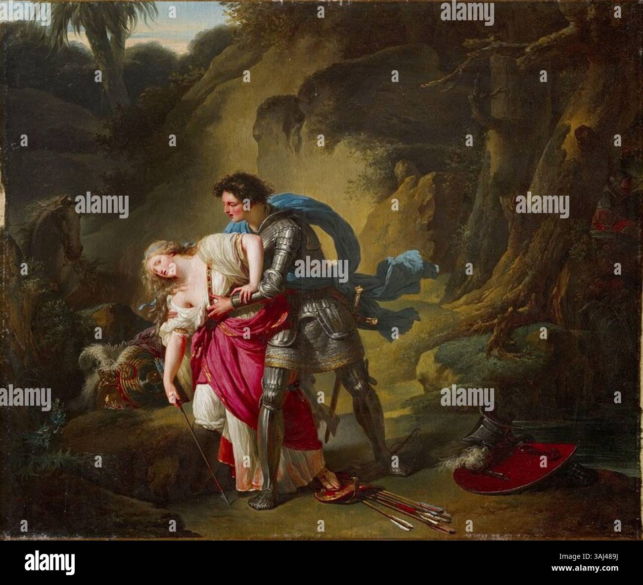 François-André Vincent's circa 1787 painting 'Renaud et Armide' depicts ...