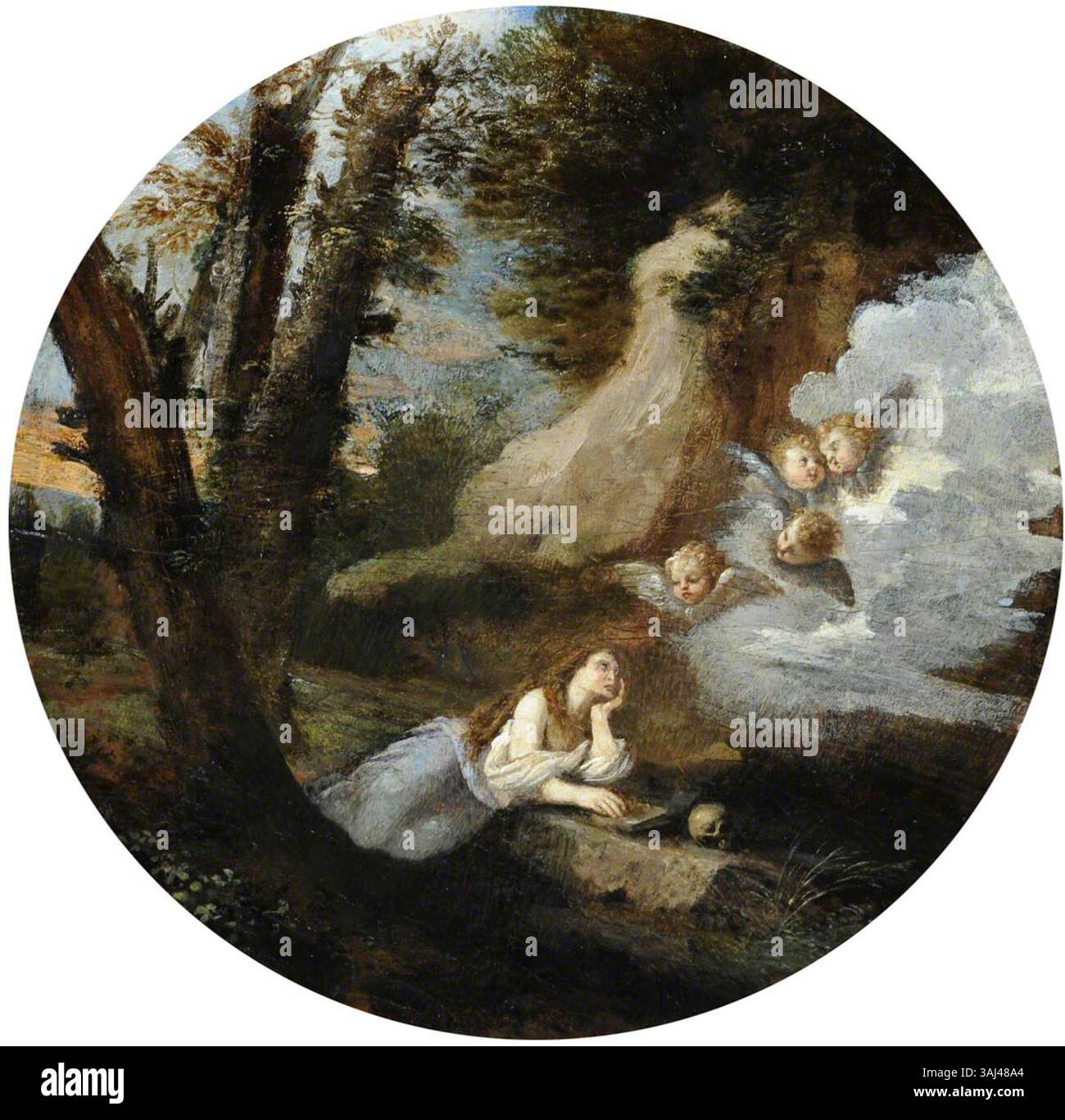 This 17th-century religious painting depicts Mary Magdalene in the ...
