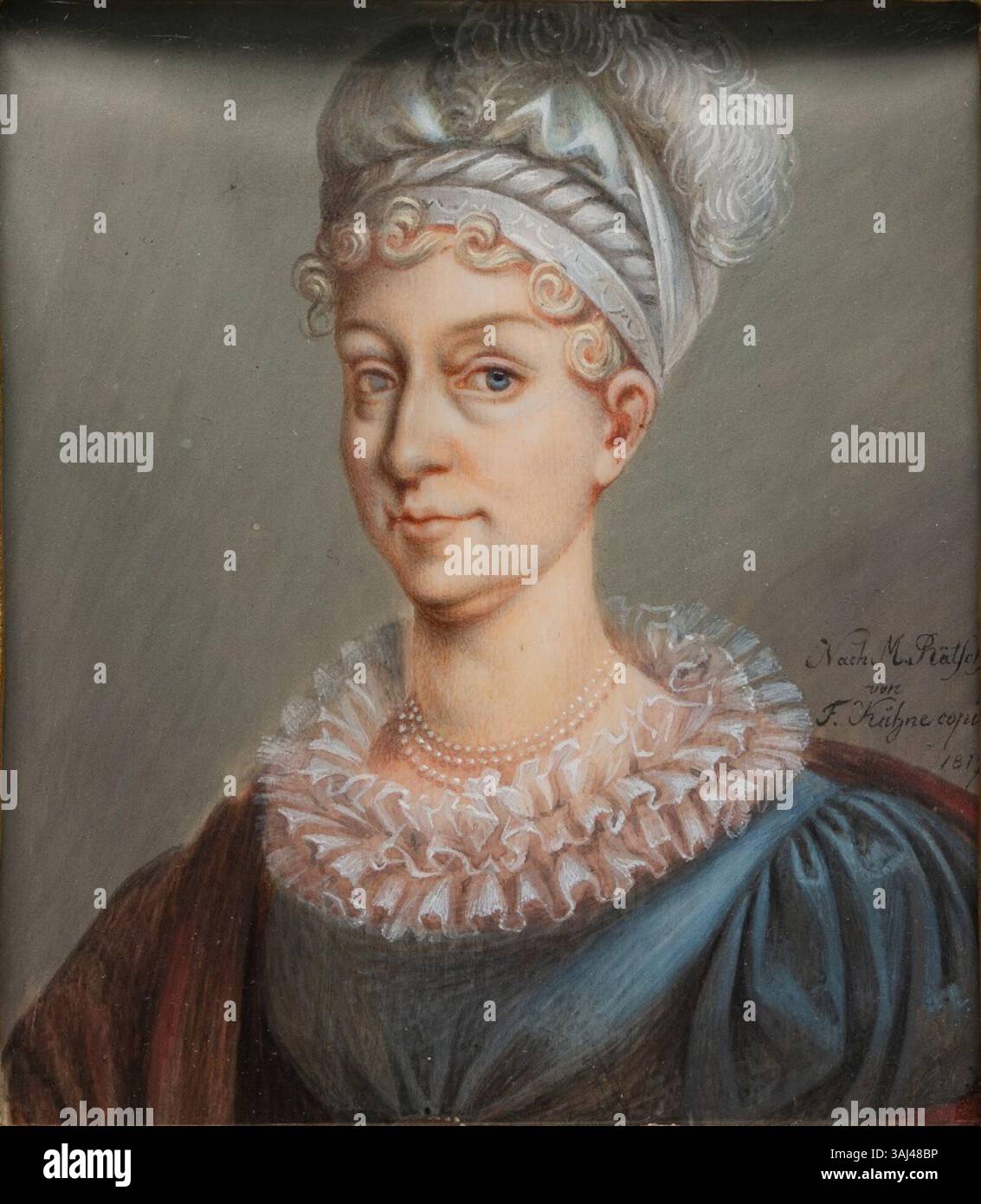 A portrait of Maria Theresa of Austria, Queen of Saxony, painted by ...