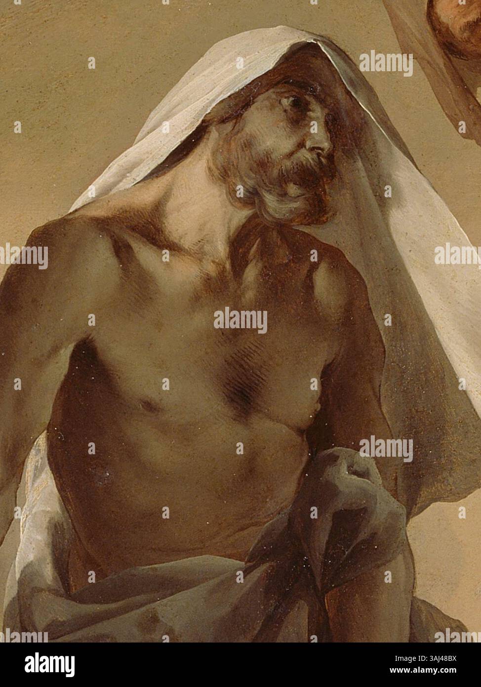The painting 'The Spirit of Samuel Invoked by Saul' by Bernardo ...