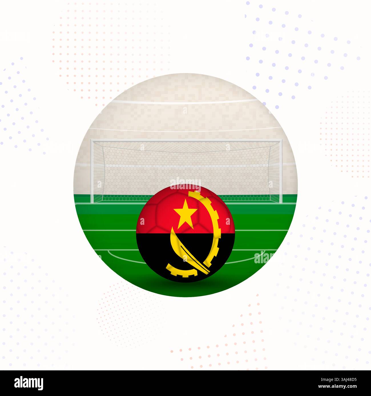 Angola goalkeeper Stock Vector Images - Alamy