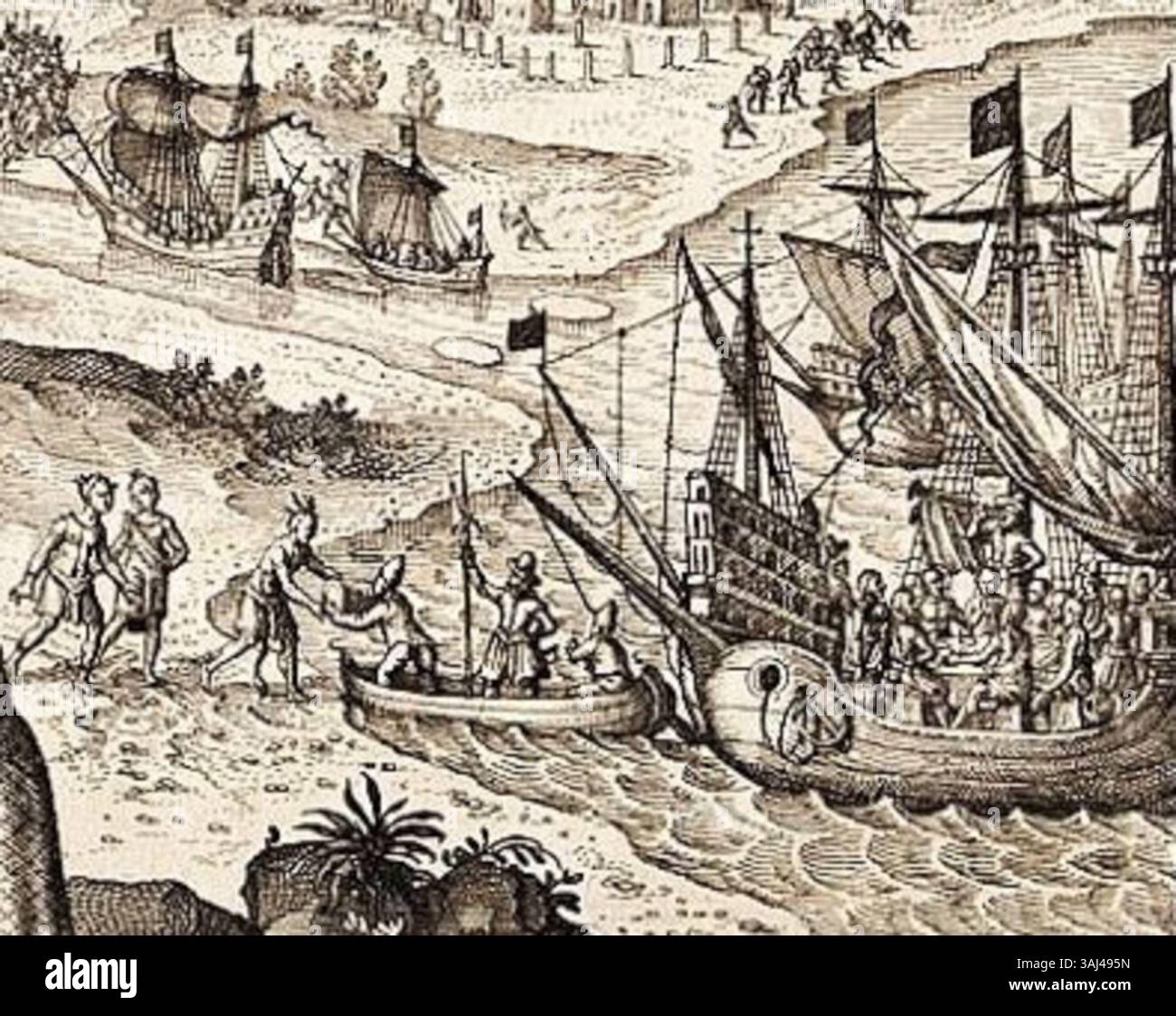 A cropped version of Johann Theodor de Bry's 1618 engraving ...