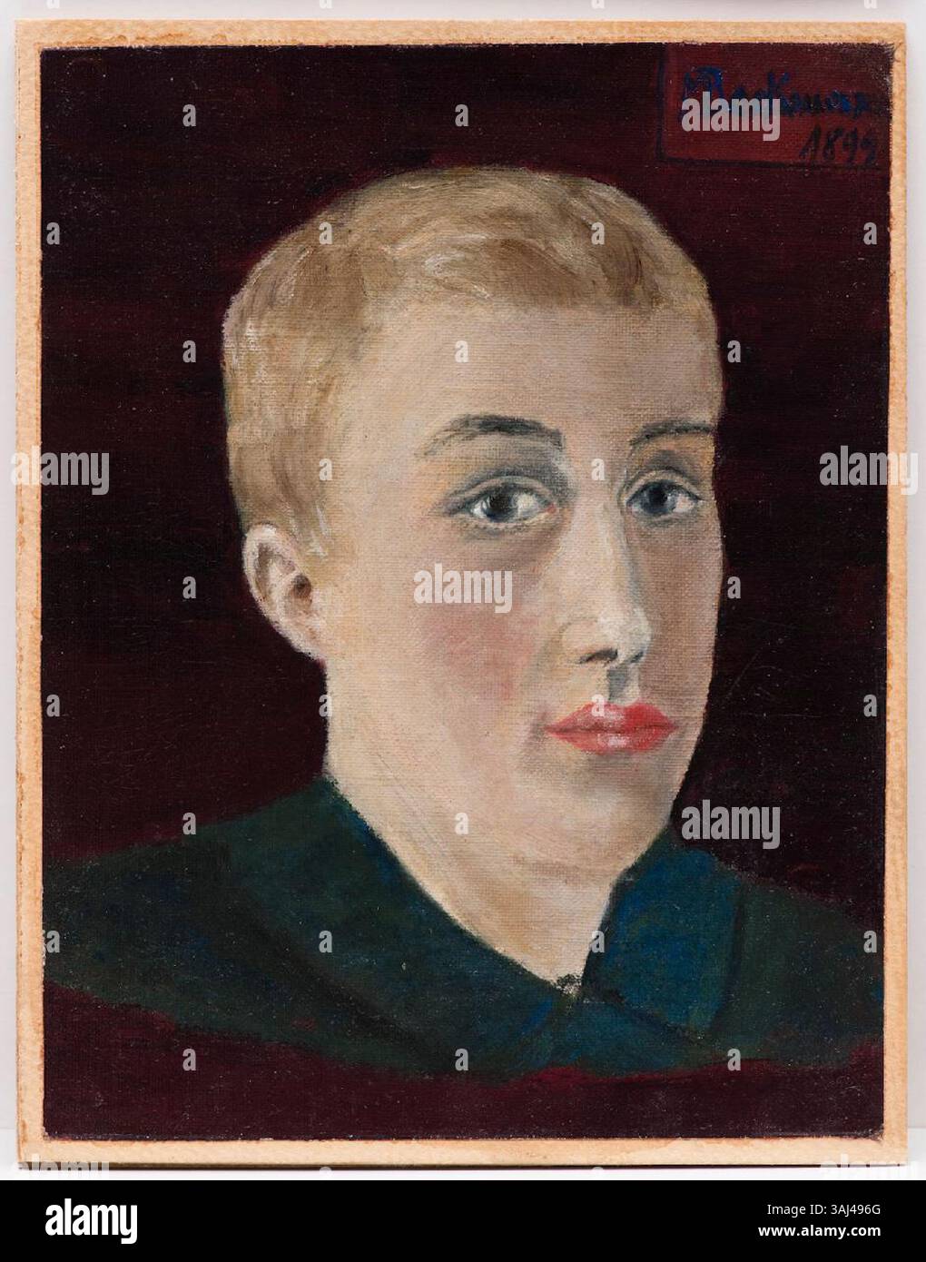 Max Beckmann's 1899 self-portrait, held at the Sprengel Museum in ...