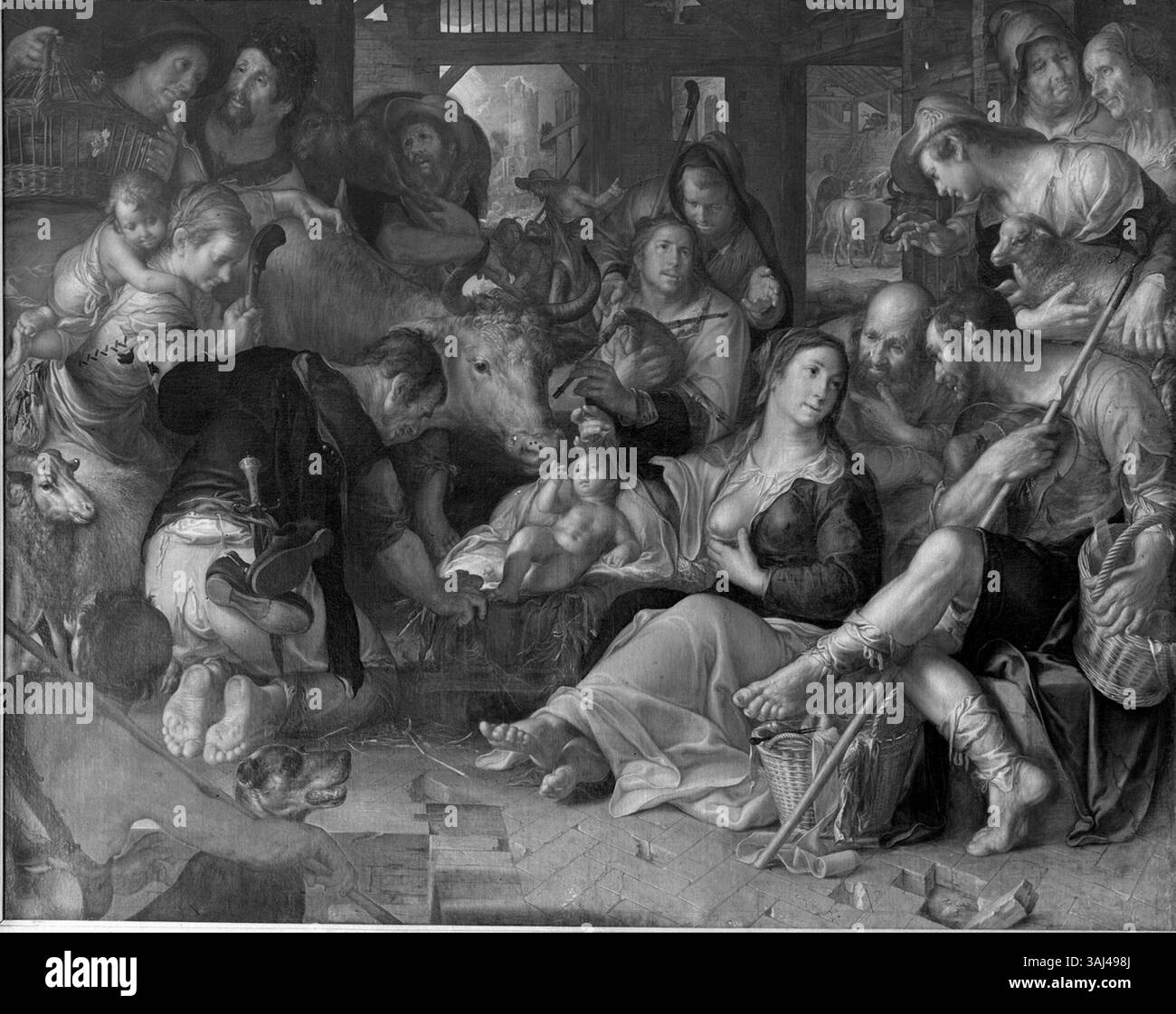Joachim Wtewael’s 1618 painting 'Anbetung der Hirten' depicts the ...