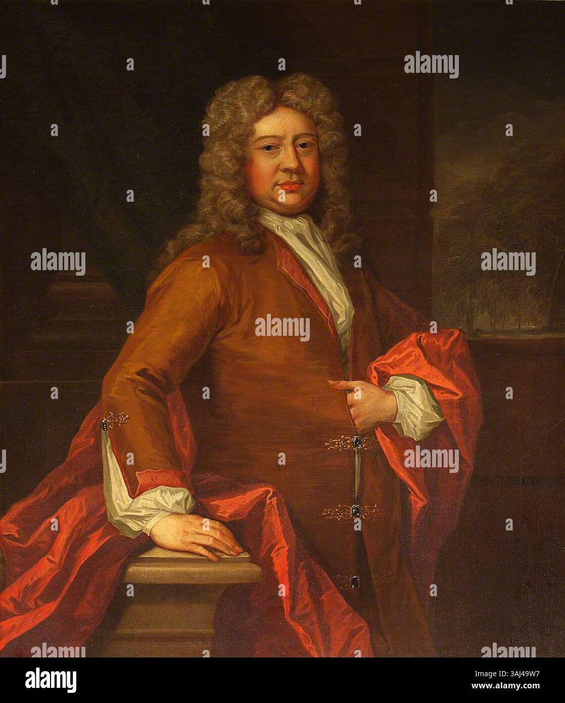A portrait of Mr Shaw, Secretary to Richard Hill, painted between 1710 and 1720. The artwork is ...