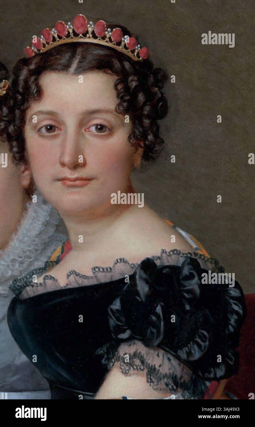 Jacques-Louis David's 1821 portrait of Zénaïdé Bonaparte depicts her as ...