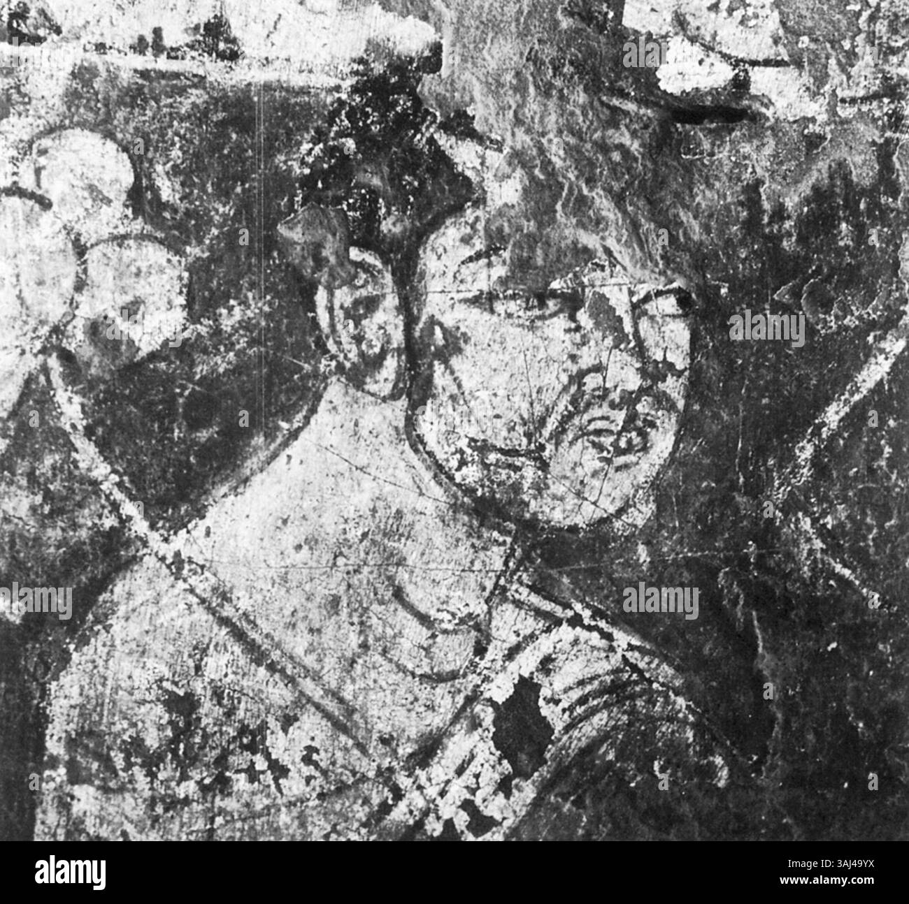 This mural from Kalai Kafirnigan, created in the 7th-8th century ...