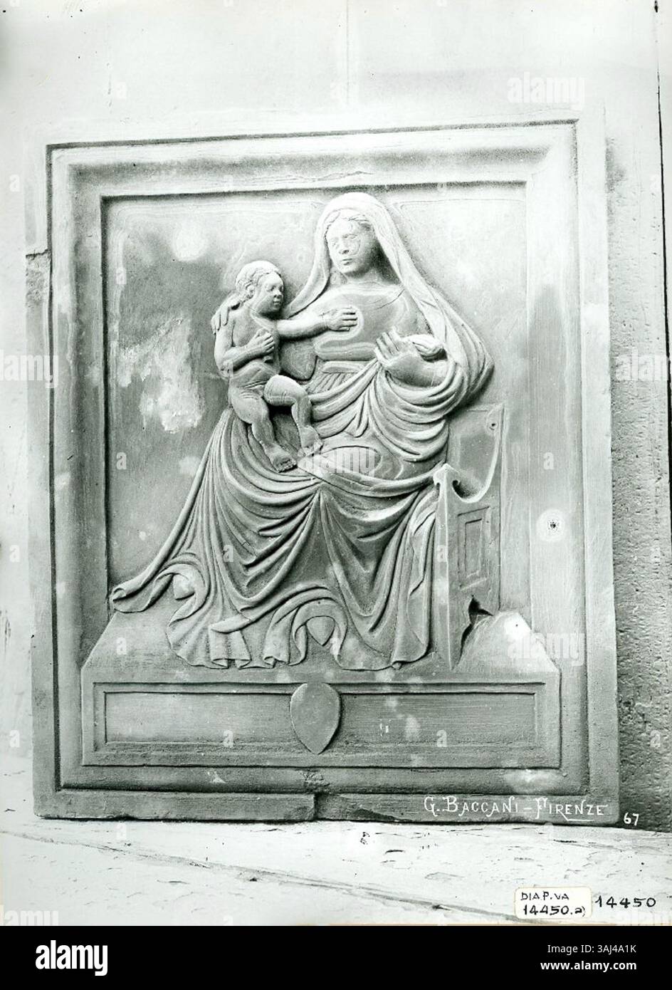 Giuseppe Baccani’s 1880s sculpture of the Madonna, carved in marble, was discovered in a house ...