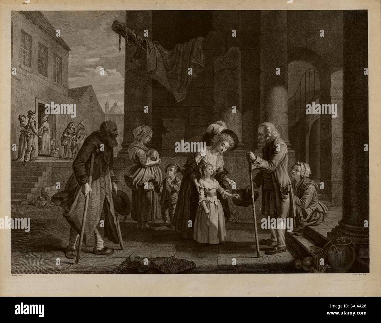 Antoine-Alexandre Morel’s 'Charité' (circa 1800) depicts the ...