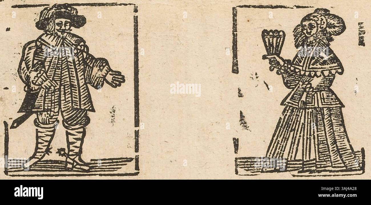 This woodcut, created between 1663 and 1674, illustrates the ballad 'A ...