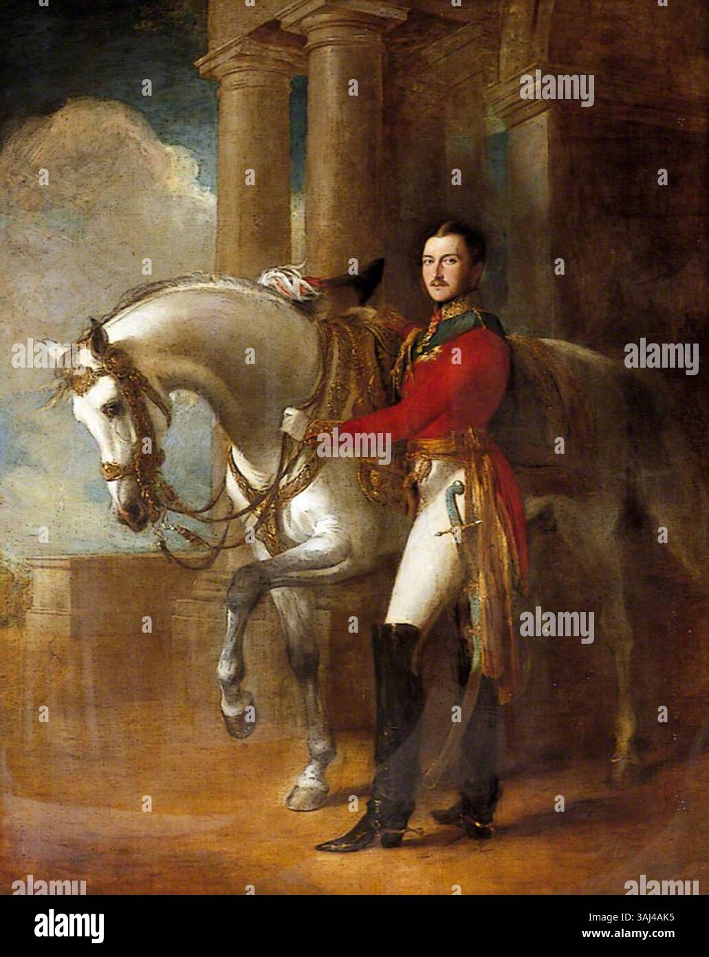 This 1846 portrait by Francis Grant depicts HRH Prince Albert, consort ...