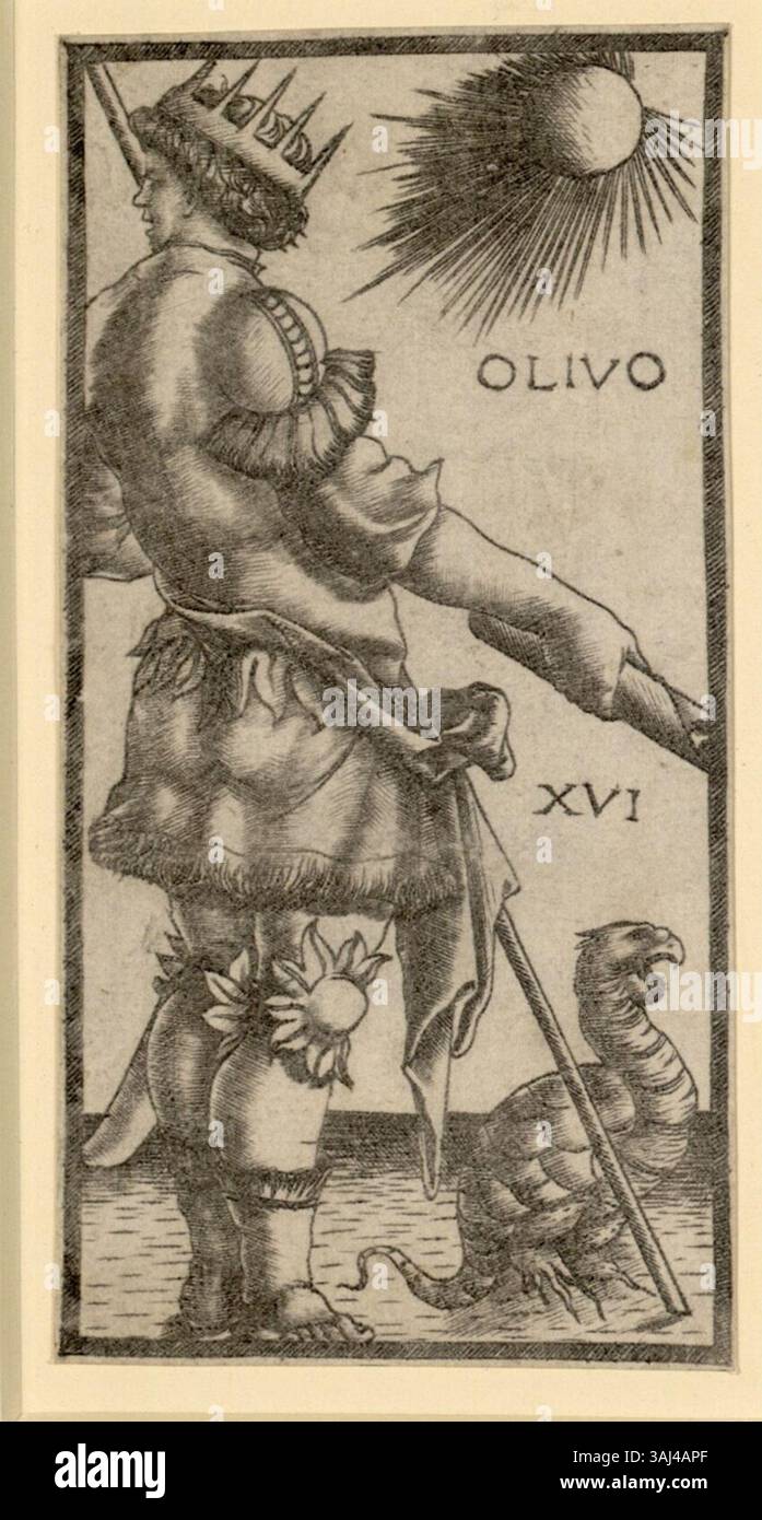 Card from the Sola Busca tarot deck, created in Italy in 1491 ...