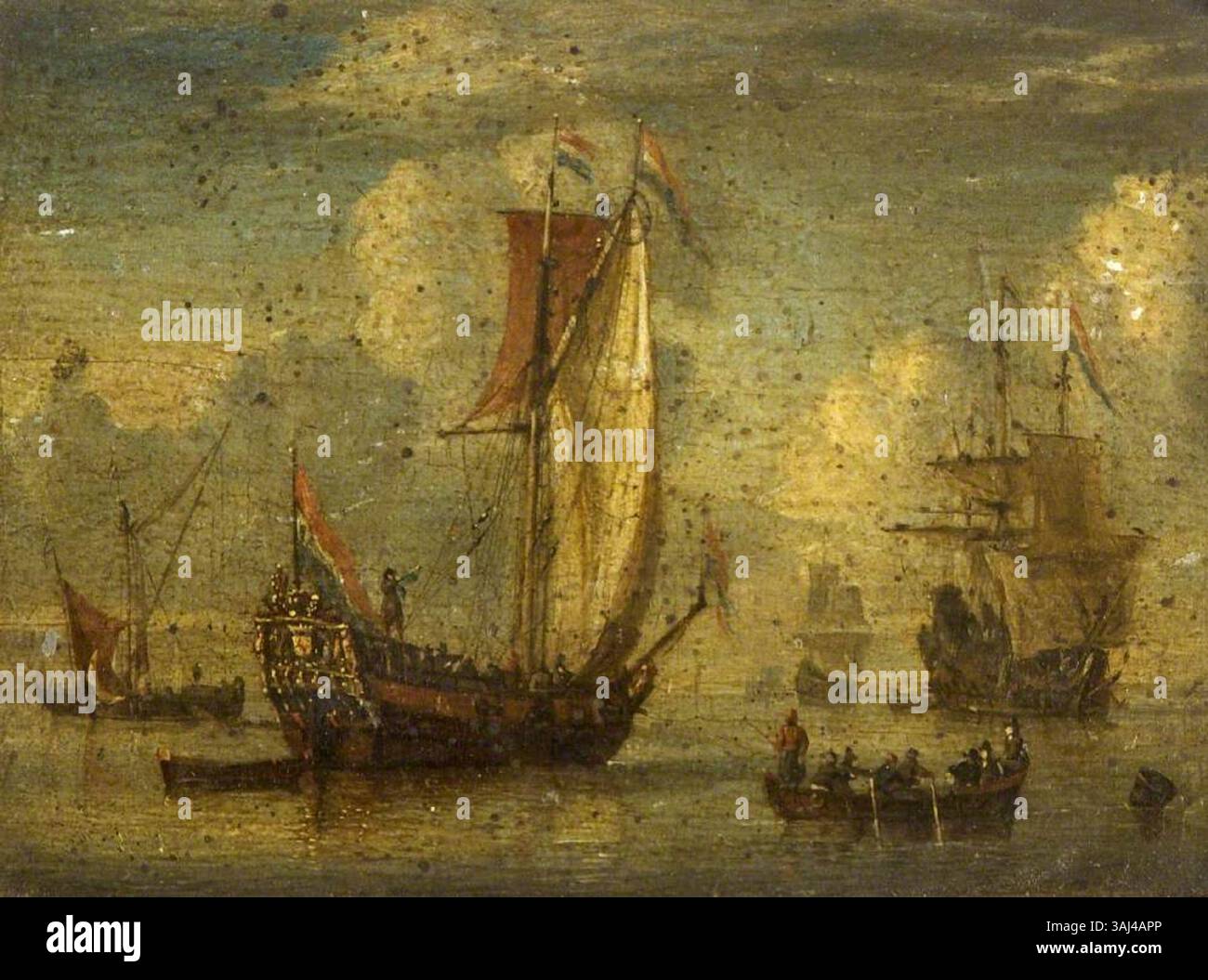 This 17th-century oil painting attributed to Reinier Nooms (Zeeman ...