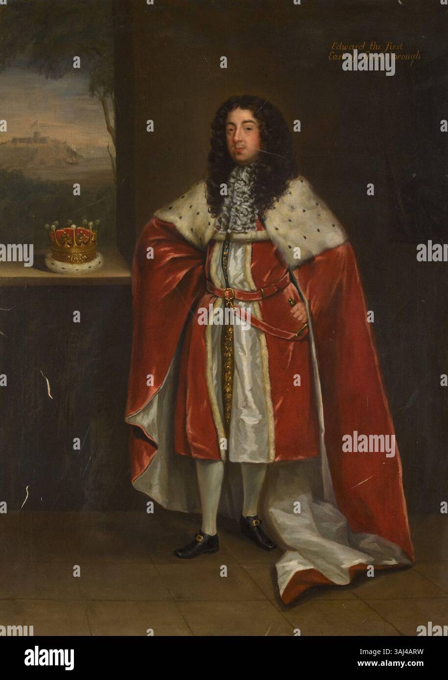 This posthumous 1737 portrait by J. Henesy depicts Edward Noel (1641 ...