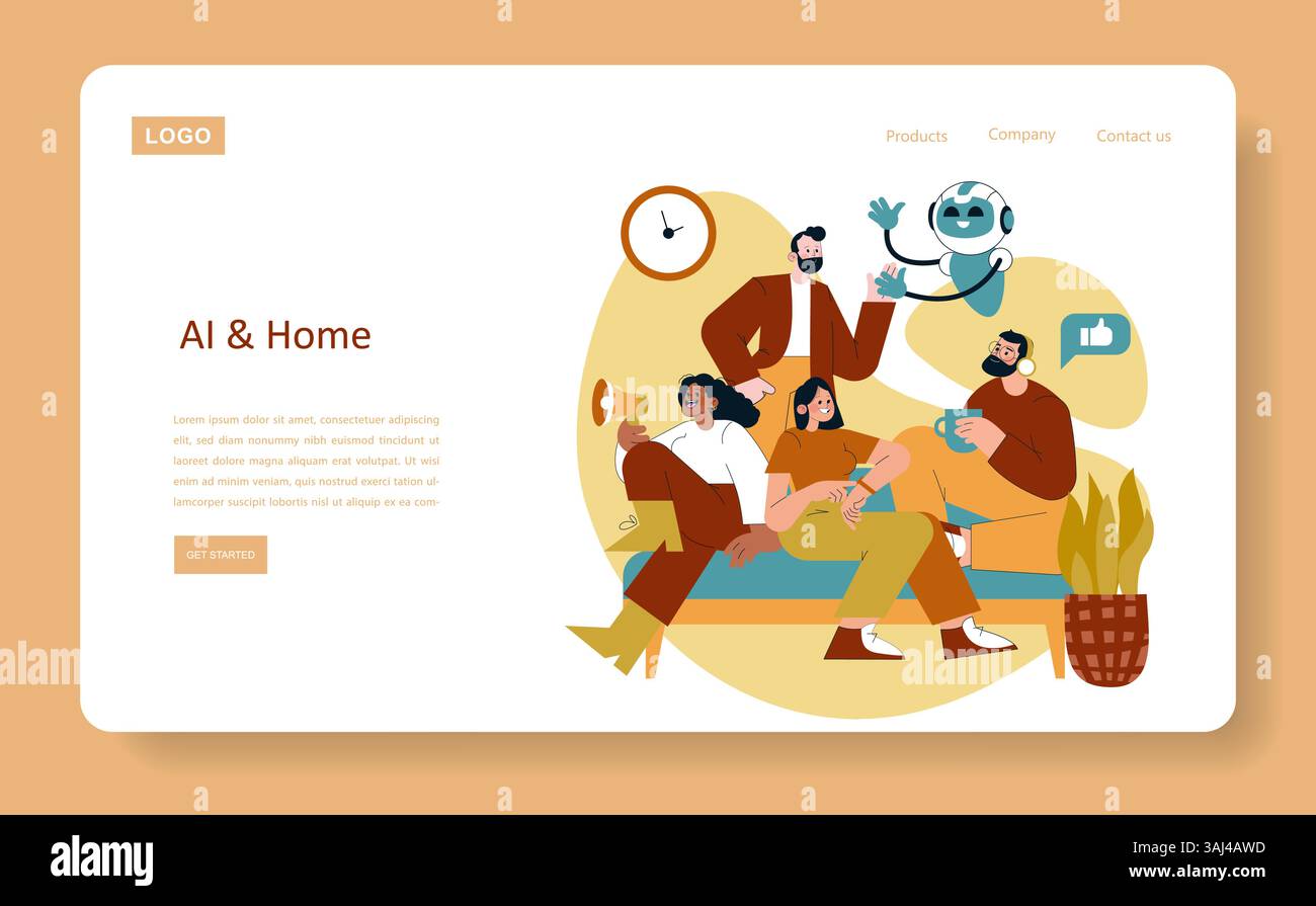 Integration technology home comfort Stock Vector Images - Alamy