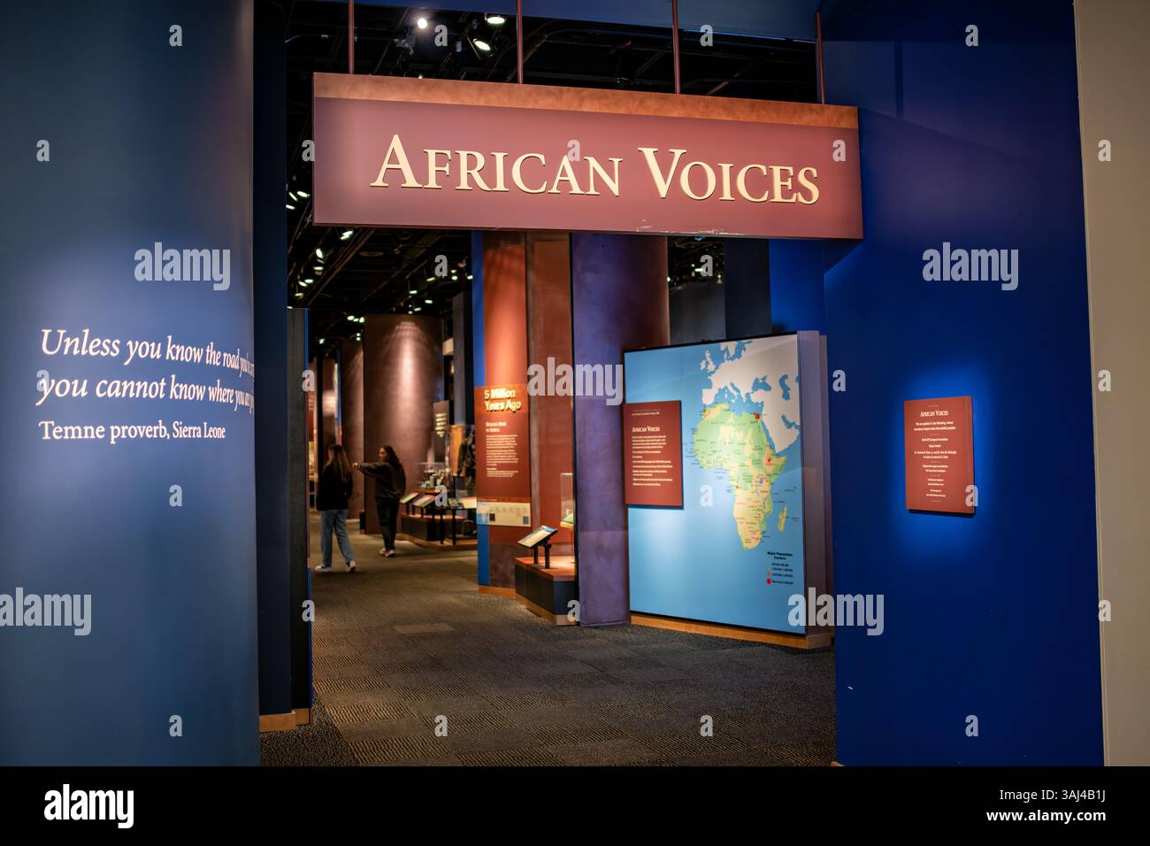 WASHINGTON DC — The African Voices exhibit at the Smithsonian National ...