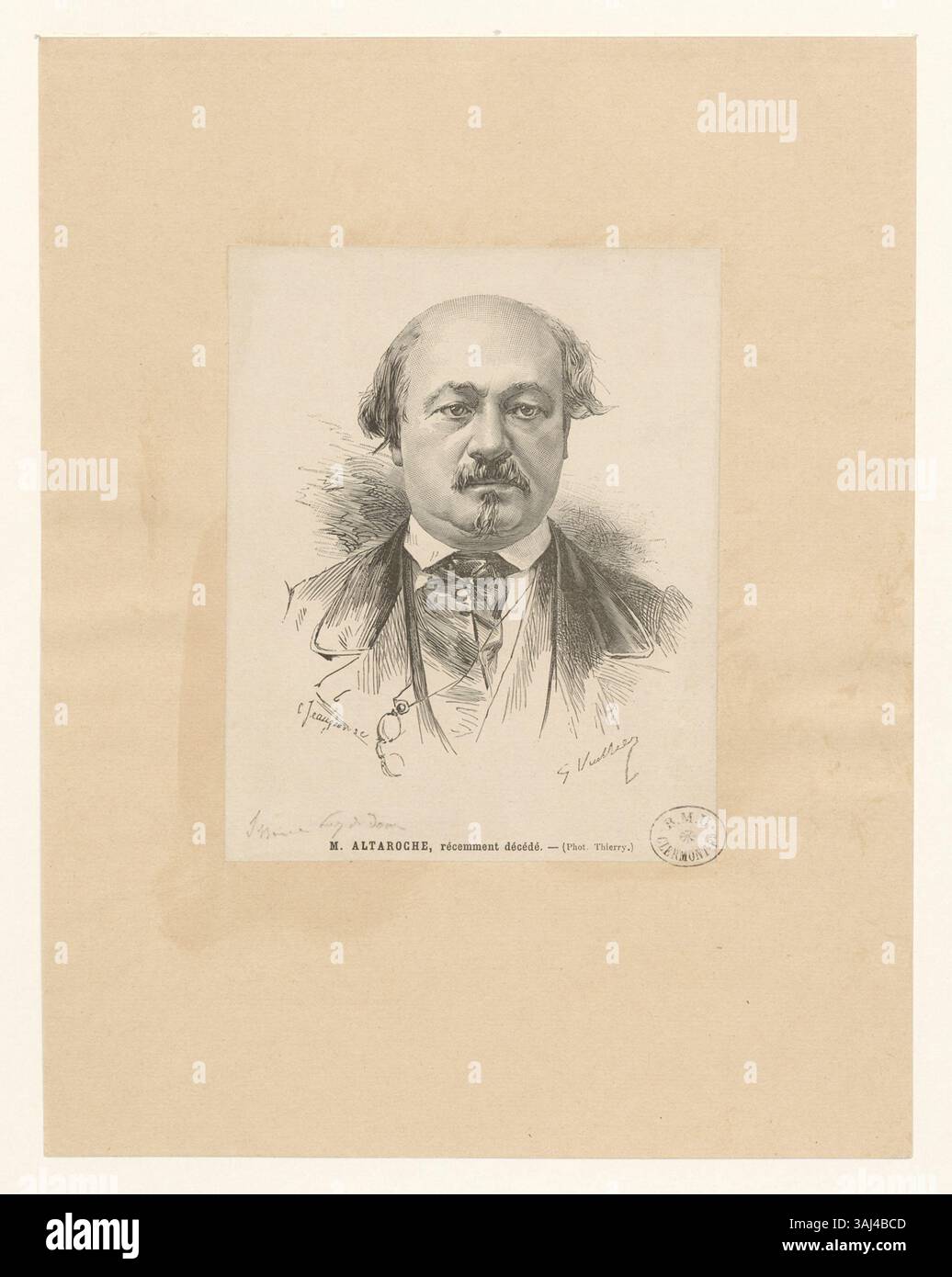 BOYER 30 print by Agénor Altaroche, featuring a wood engraving print ...