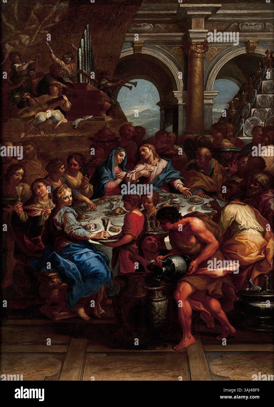 This 17th-century painting, 'Las bodas de Caná,' depicts the biblical ...