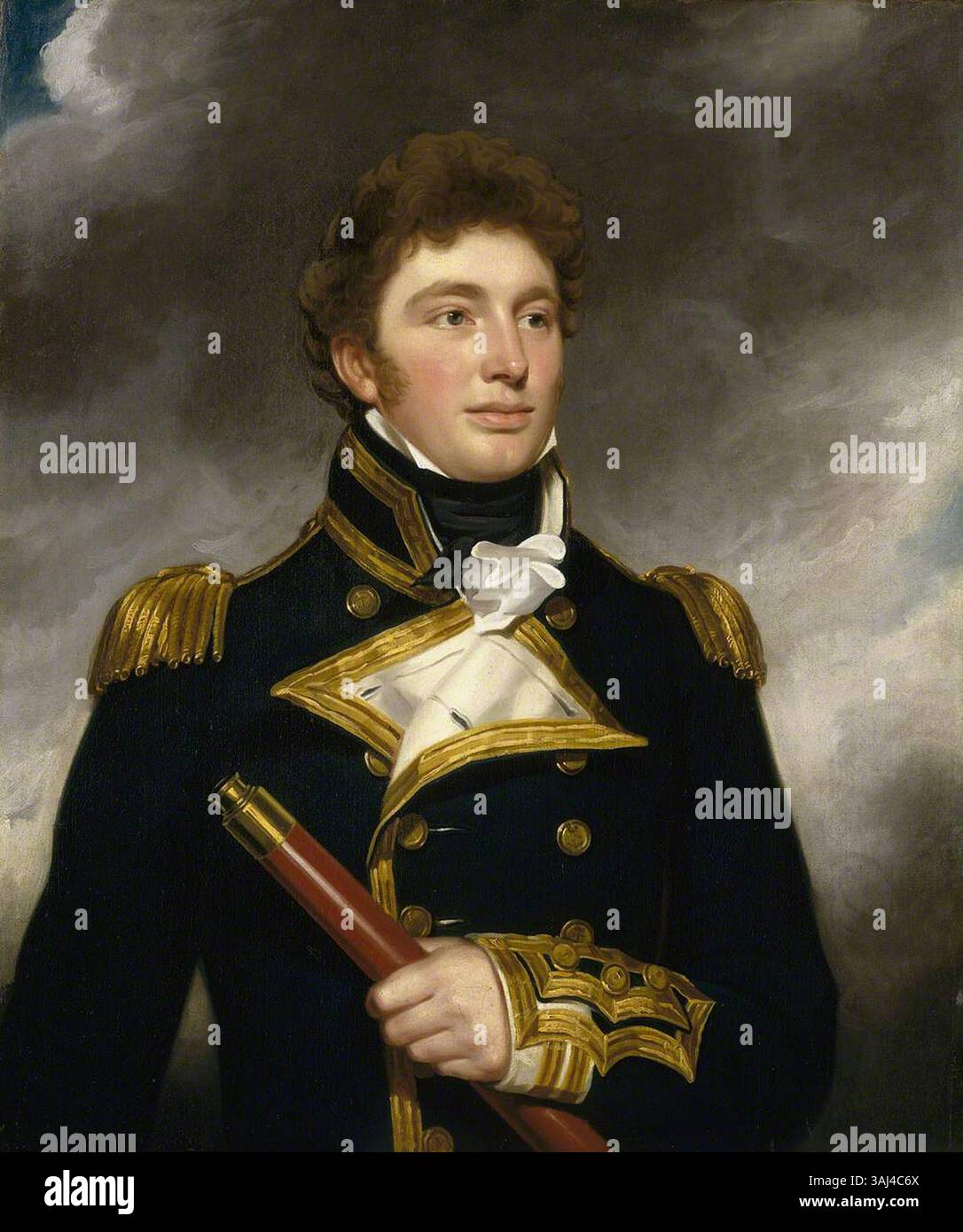 Portrait of Captain John Walter Roberts, painted between 1823 and 1825 ...