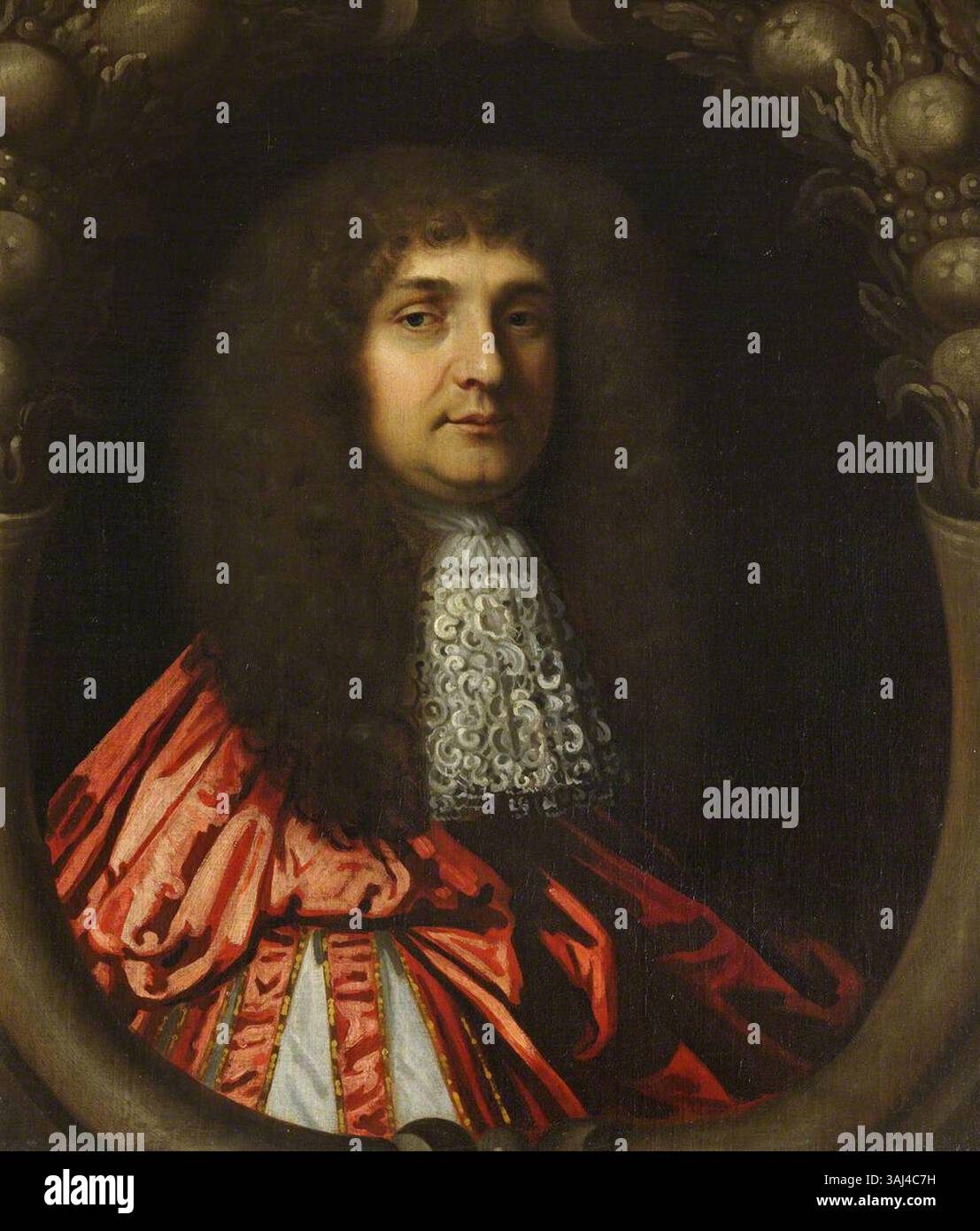 A portrait of Samuel Butler (1612-1680), an English poet and satirist ...