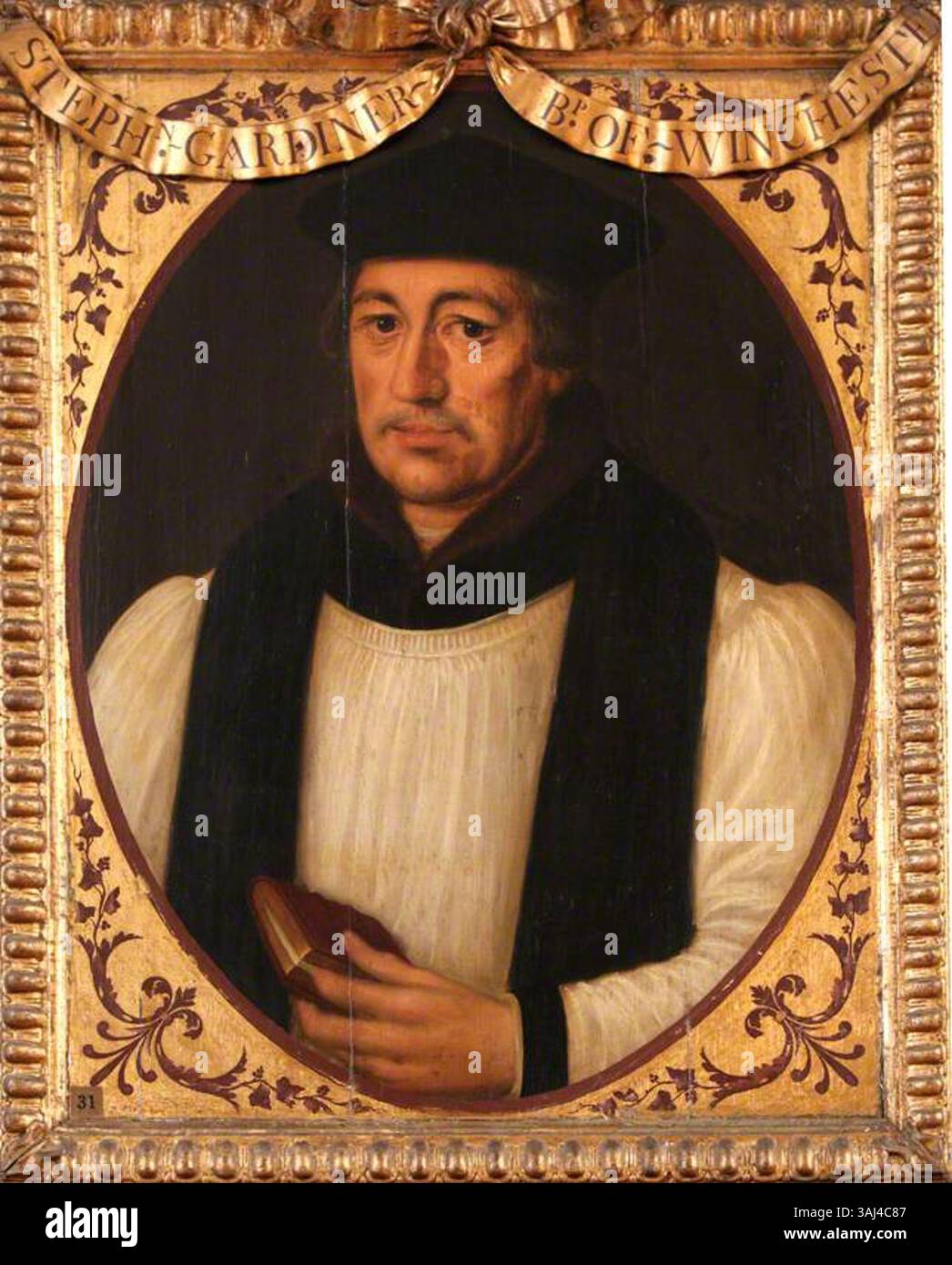 This portrait from around 1600 depicts Stephen Gardiner, Bishop of Winchester and an important ...