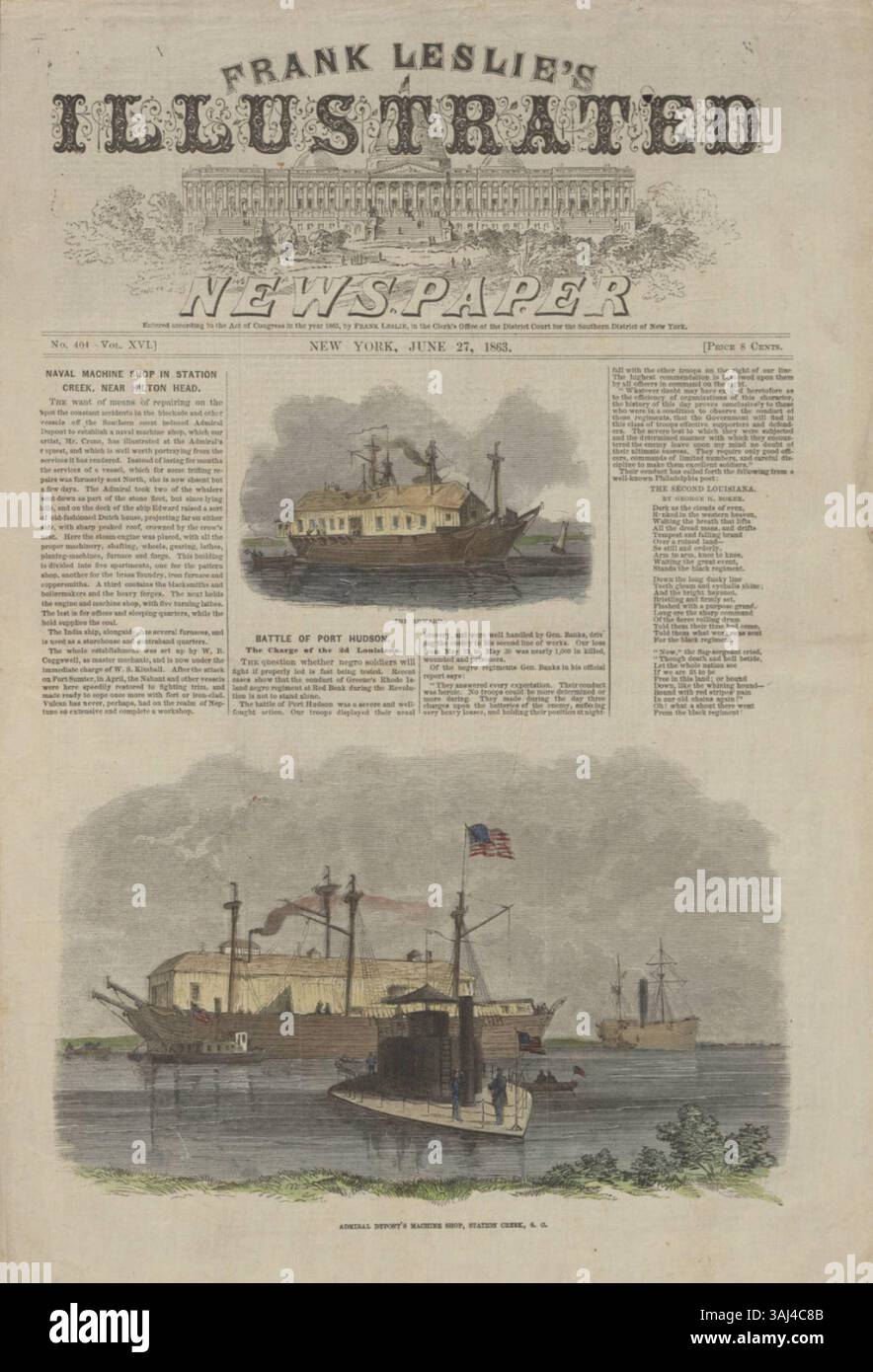 The front page of Frank Leslie's Illustrated Newspaper from June 27 ...