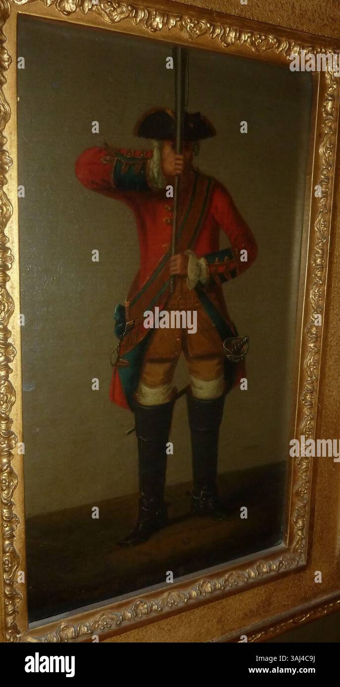 This painting from the British School, circa 1740, shows the 4th Troop ...