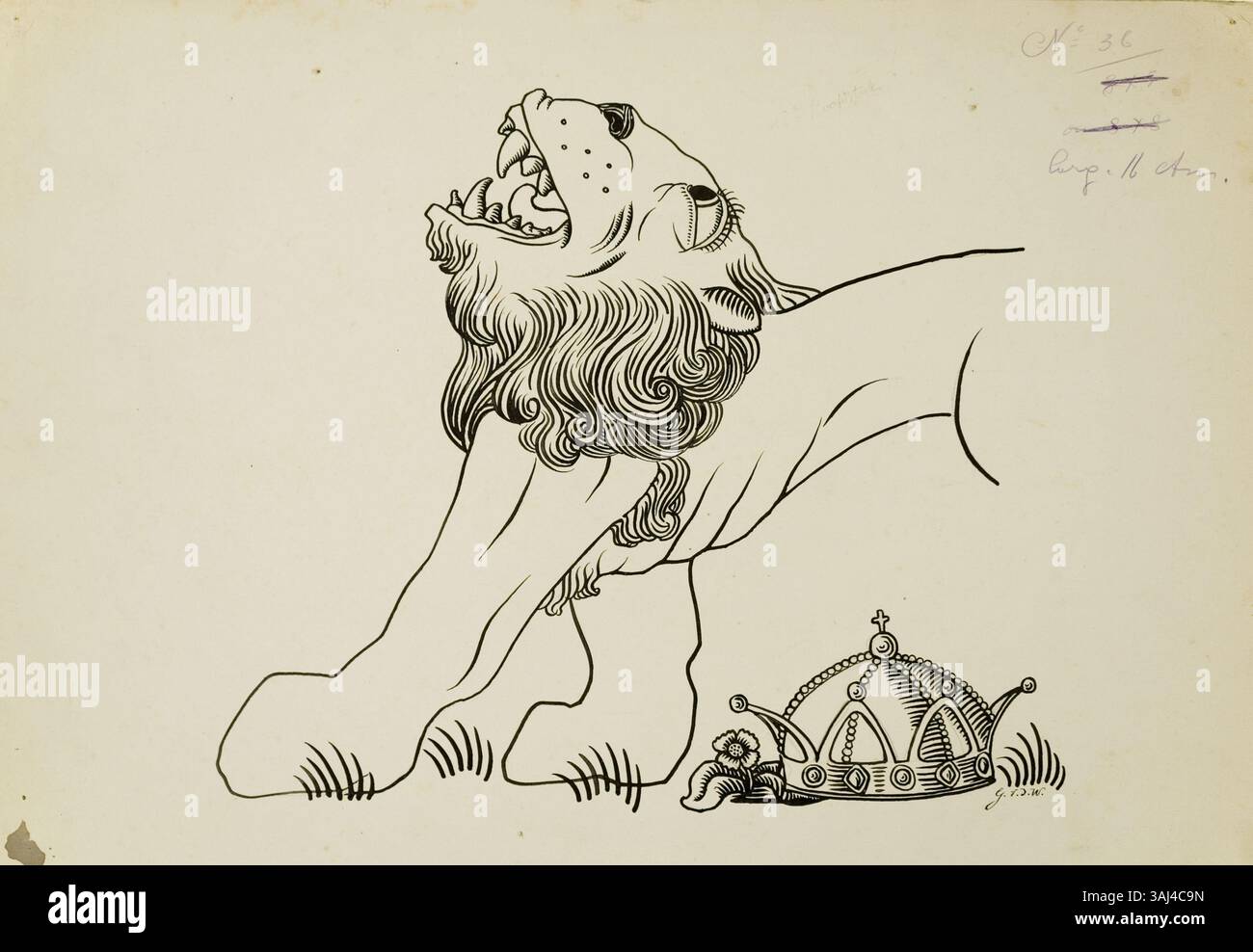 This drawing by Gustave Van de Woestyne from 1907-1908 depicts the ...